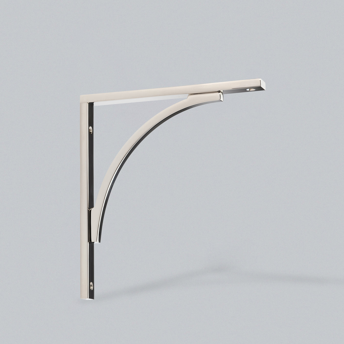 York Solid Brass Flush Shelf Bracket | Shelf Support | Hendel & Hendel ...